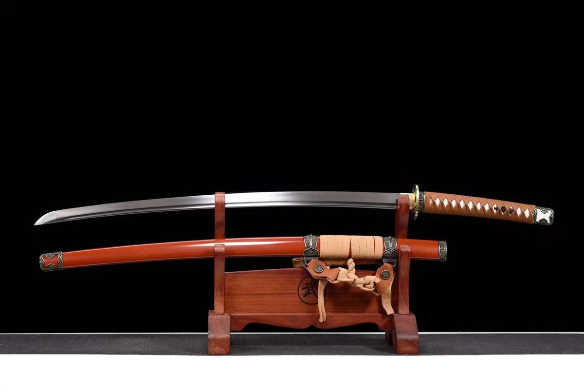 Real Katana Samurai Sword Handmade Battle Ready Full Tang Spring Steel ...
